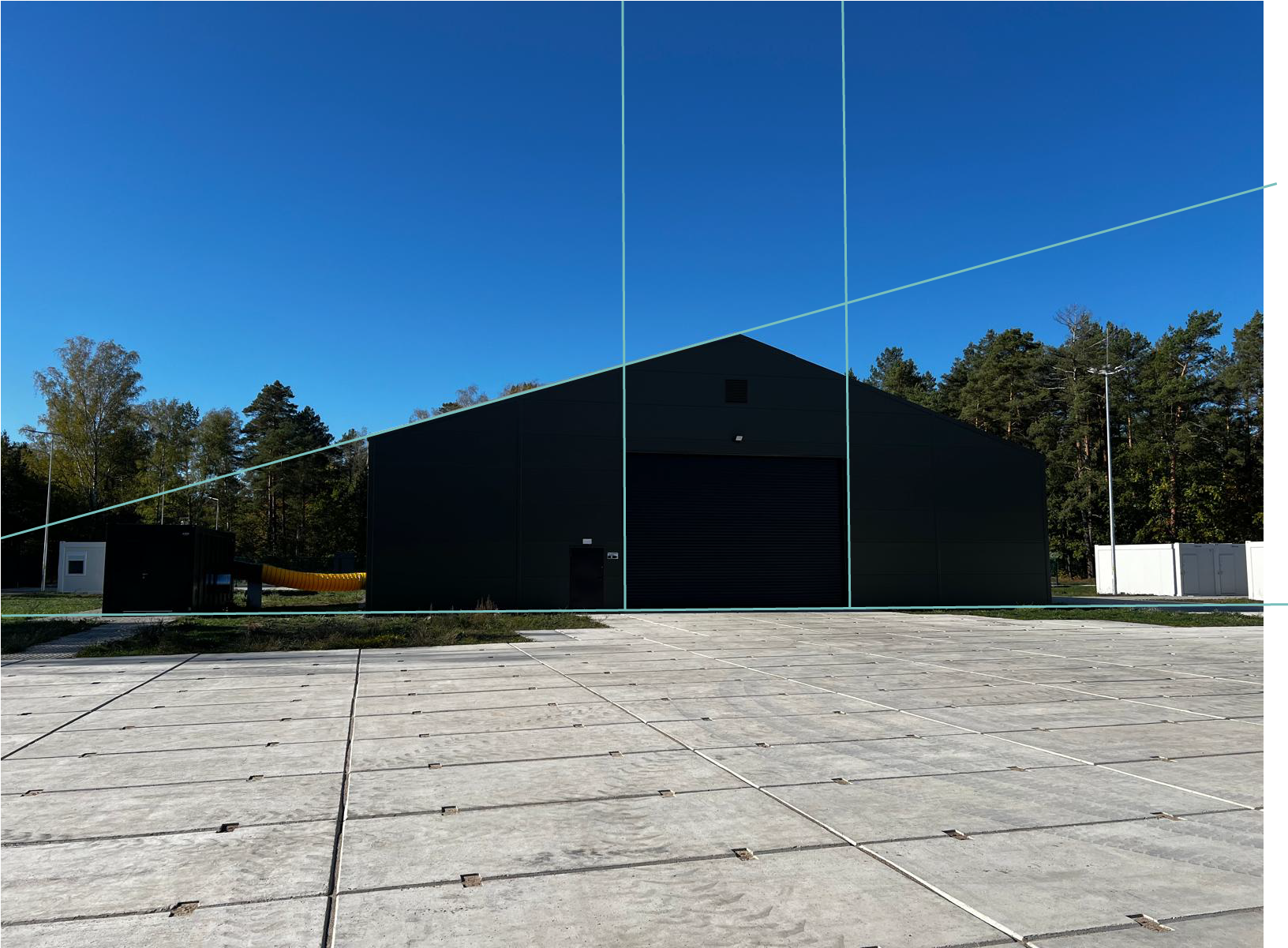 Gable roof military halls - POLPLAN